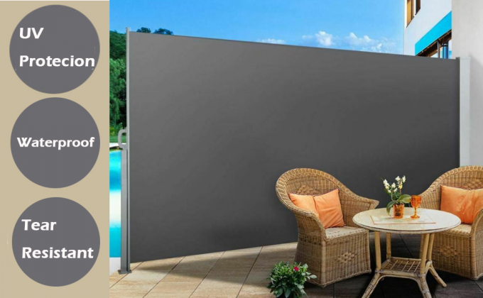 Outdoor Retractable Side Awning Fabric side Panels Ombrage Auvent ...